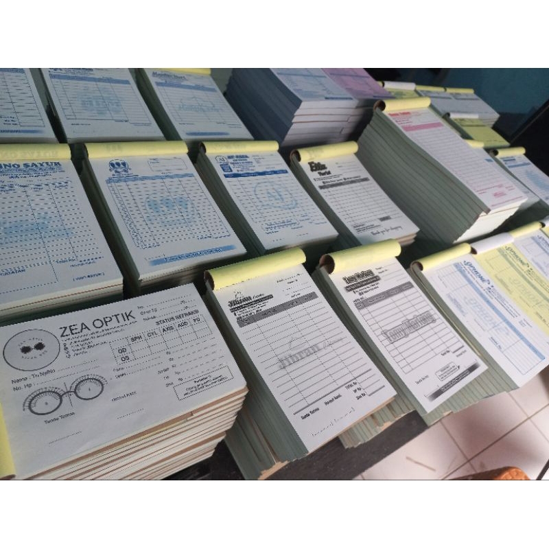 Jual NOTA BON CUSTOM UKURAN 1/4 FOLIO ISI 20 BUKU FREE DESAIN | Shopee ...