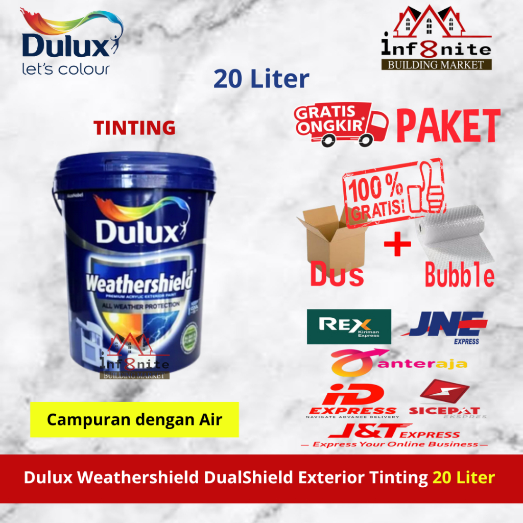 Jual Cat Tembok Dulux Weathershield Dualshield Tinting Exterior 20