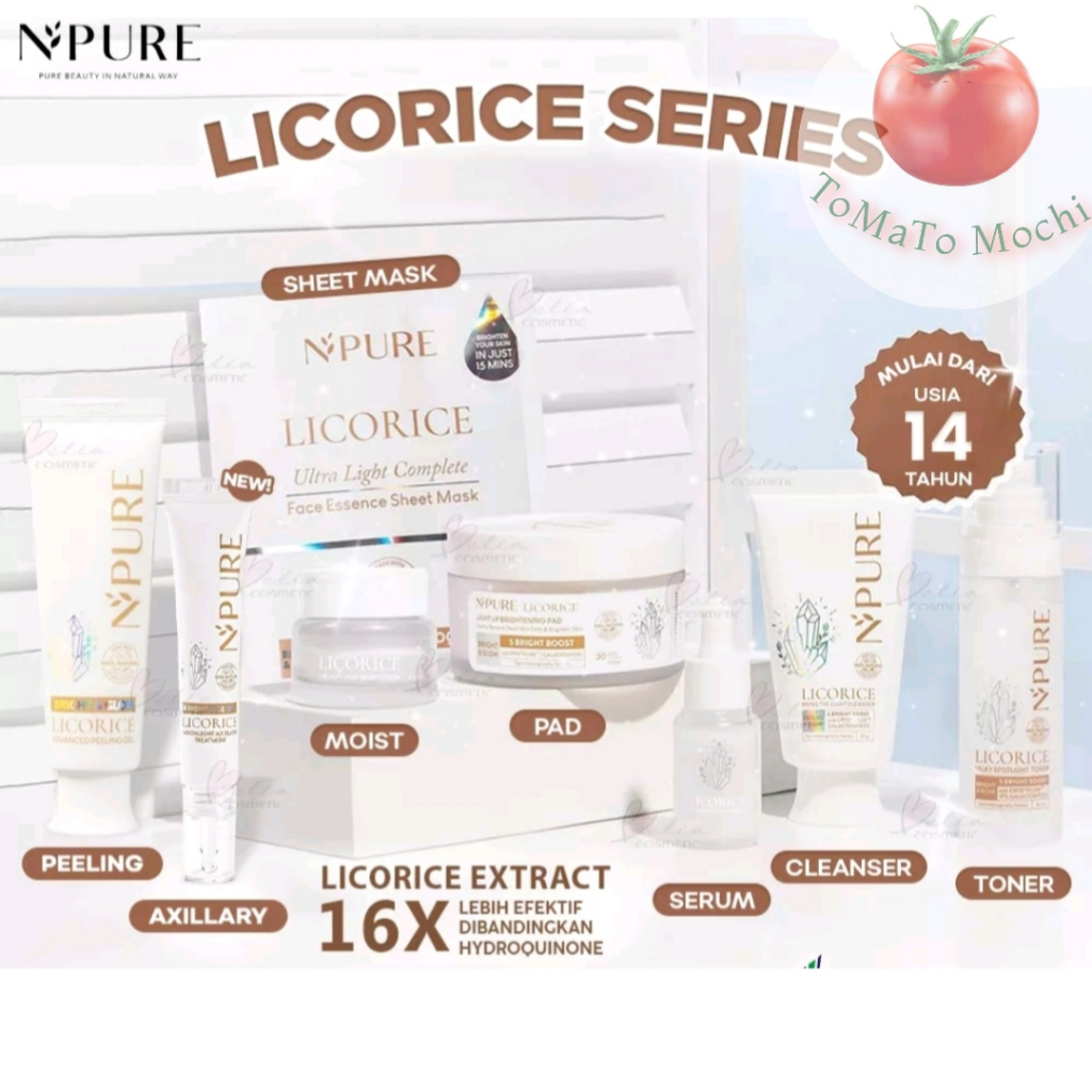 Jual NPURE Licorice Series Brightening | The Light Cleanser | Milky ...