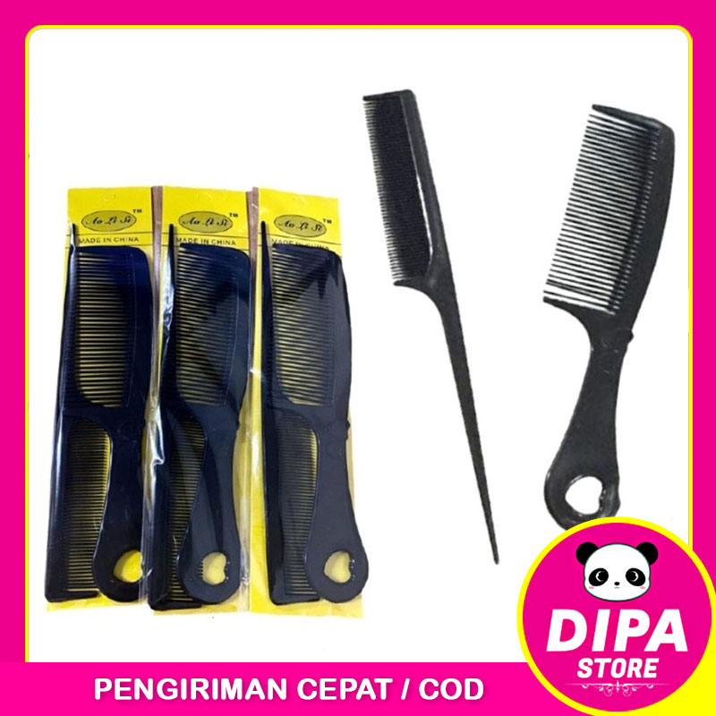 Jual Sisir Rambut Set 2 Pcs Comb Sisir Fancy / Sisir Hitam Warna ...