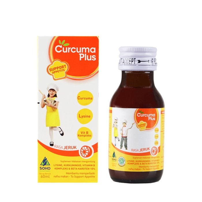 Jual Curcuma Plus Sirup 60 ML ( Plus Support Appetite, Meningkatkan ...