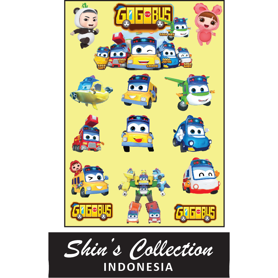 Jual Sticker stiker murah anti air Go Go Bus Gogobus Gogo bus 1 pc ...