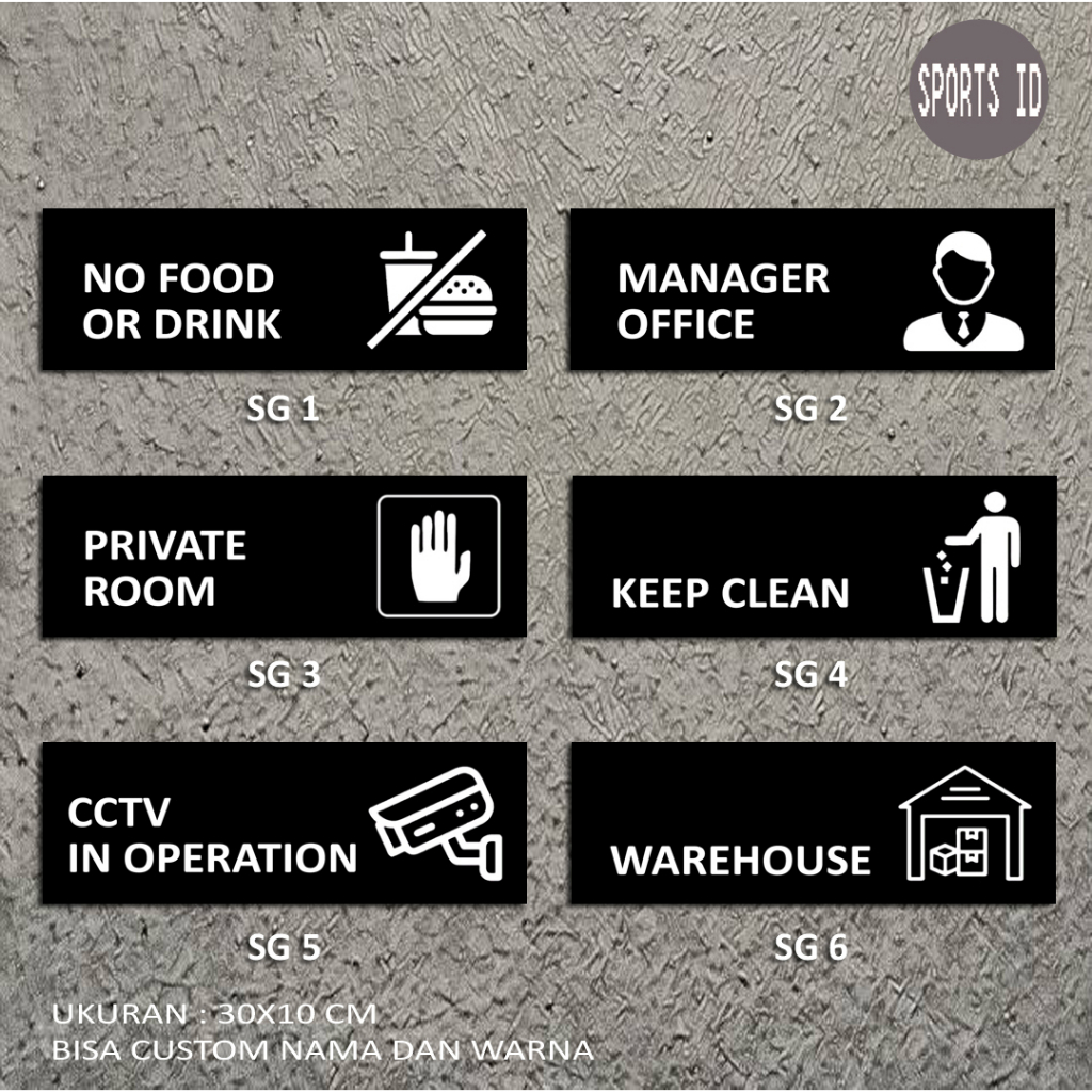 Jual PAPAN SIGN - PAPAN PETUNJUK - SIGN BOARD - PAPAN PETUNJUK CUSTOM ...