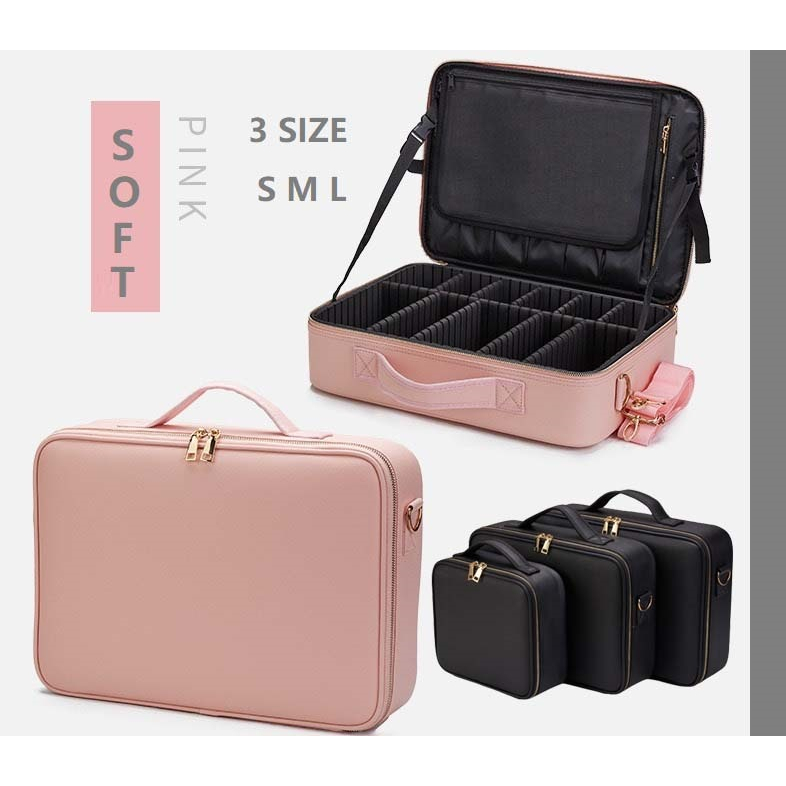 Jual [ Letsdeal iD ] New Colour Tas Kosmetik Tas Make up PU Beauty Case ...