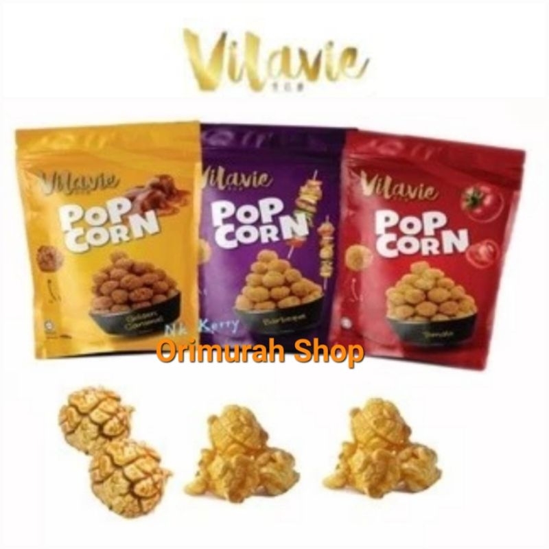 Jual Popcorn Vilavie Pop Corn Golden Caramel Barbeque Tomato 100 Gram ...