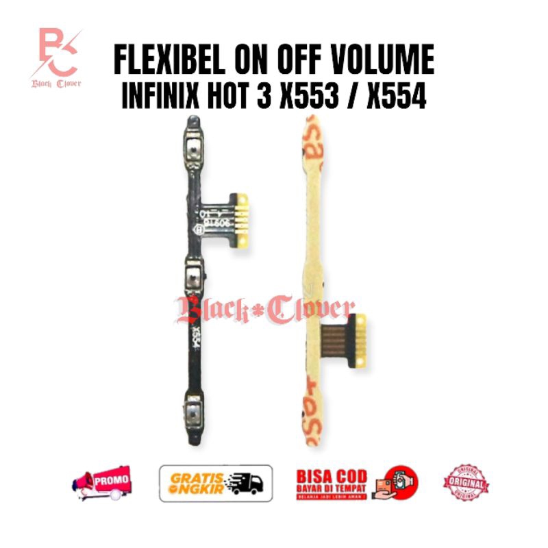 Jual Flexible Flexibel on off volume Infinix X553 X554 Hot 3 - Fleksibel Fleksible Tombol Power ...