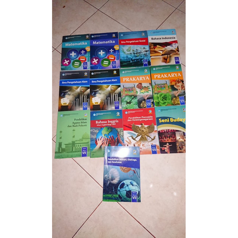 Jual BUKU Paket Pelajaran Kelas VII 7 13 Buku Pelajaran | Shopee Indonesia