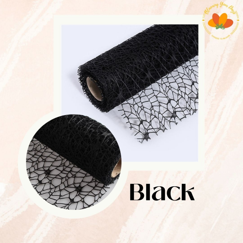 Jual 1 ROLL Flower Wrapping Paper Jaring Spider Korea / Polyn et Spider ...