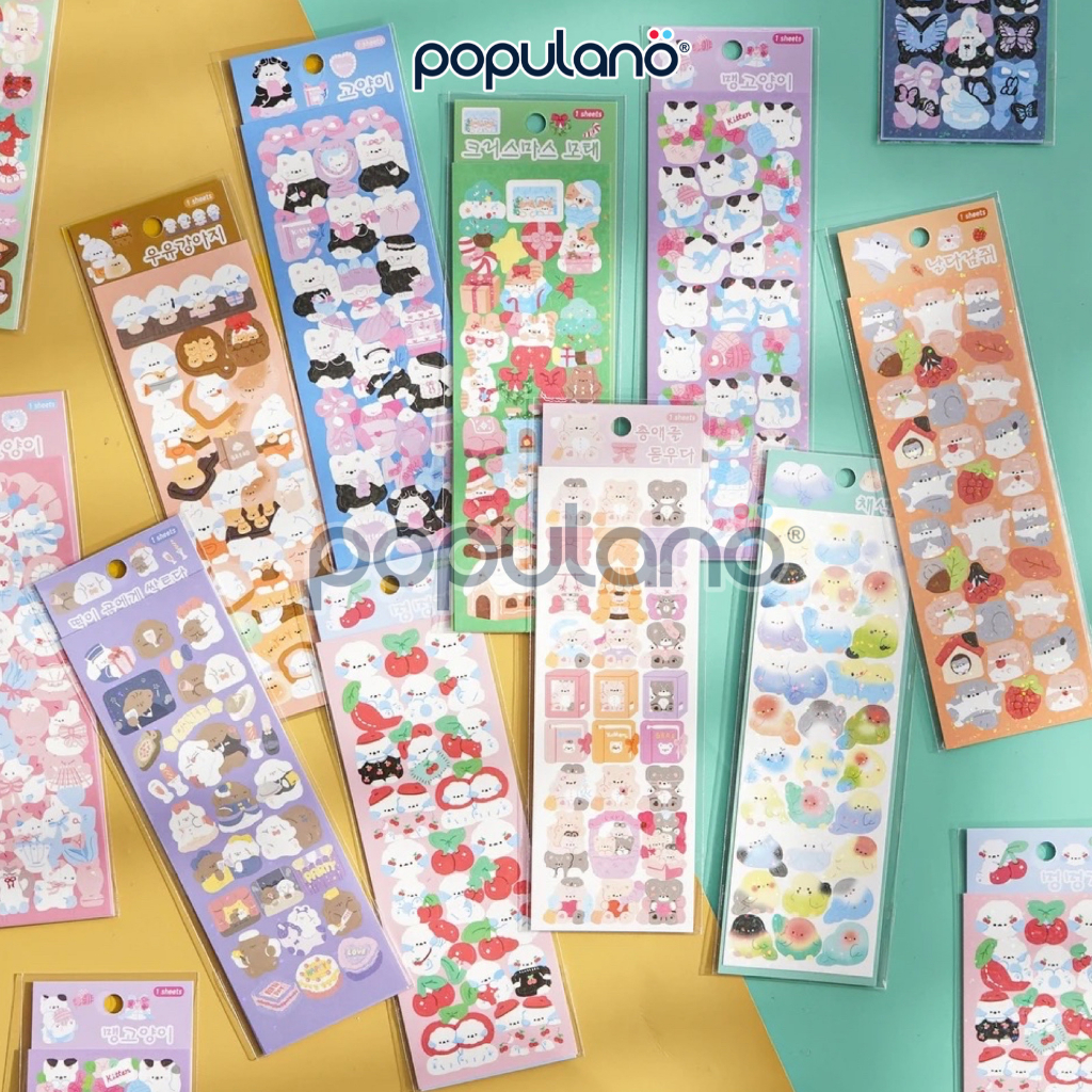 Jual Sticker Lucu Jurnal Diary Dekorasi Stiker Cute Flowertree ...
