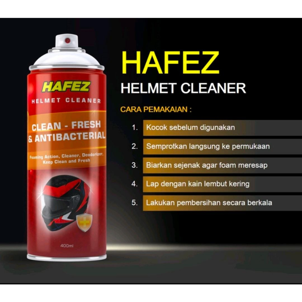 Jual HAFEZ HELMET FOAM CLEANSER ( Foam Pembersih Helm ) | Shopee Indonesia