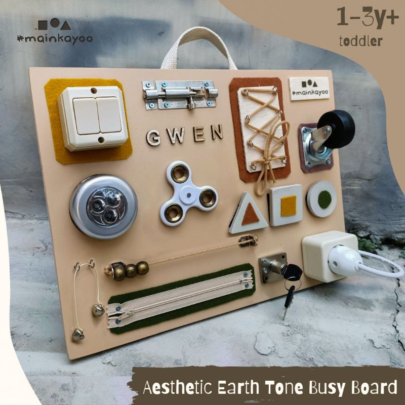 Jual [PROMO] Aesthetic Busy Board - Mainan Edukasi Montessori Anak ...