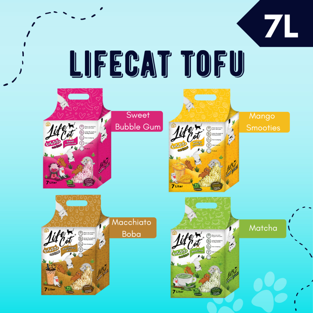 Jual PASIR KUCING TOFU / SOYA PASIR GUMPAL LIFE CAT (LIFECAT) TOFU/SOYA ...