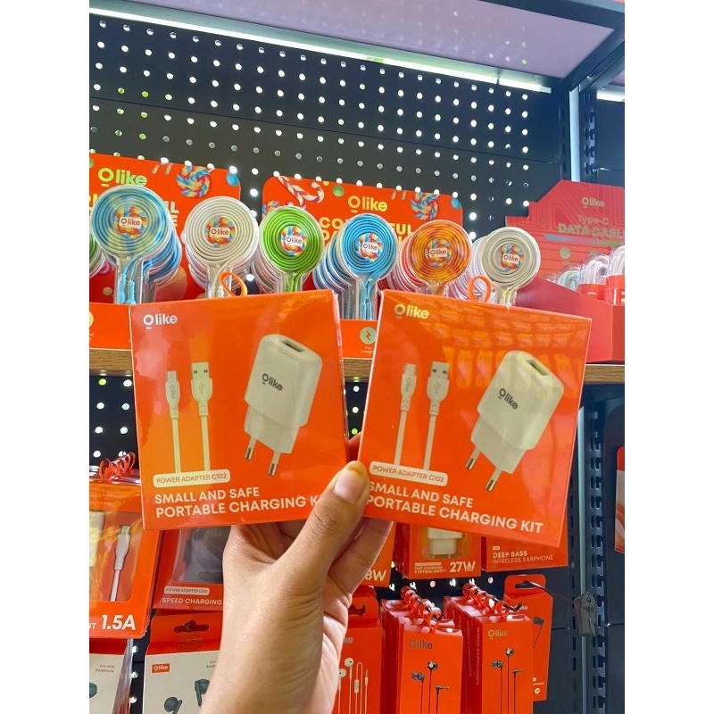 Jual OLIKE power adapter C102//C104 small and portabel charging kit ...