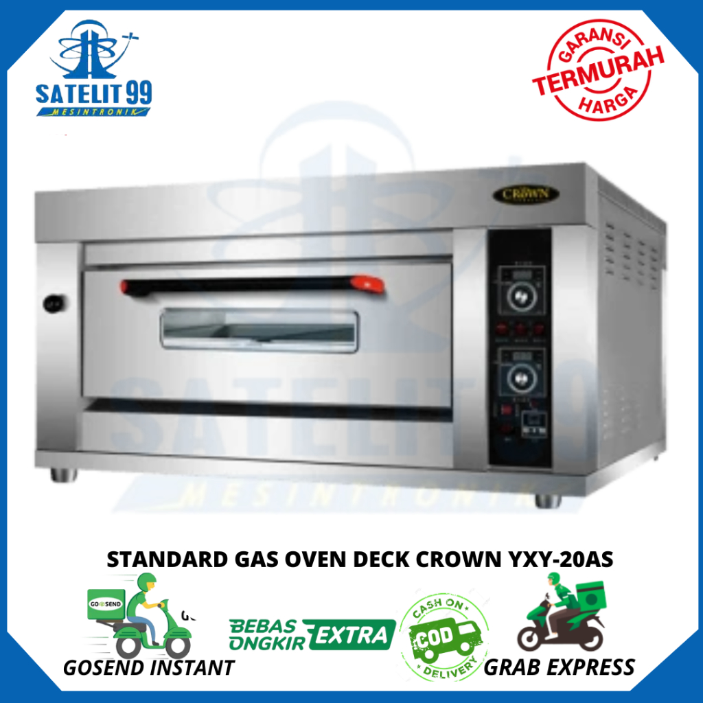 Jual PEMANGGANG ROTI GAS / STANDARD GAS OVEN DECK CROWN YXY-20AS ...