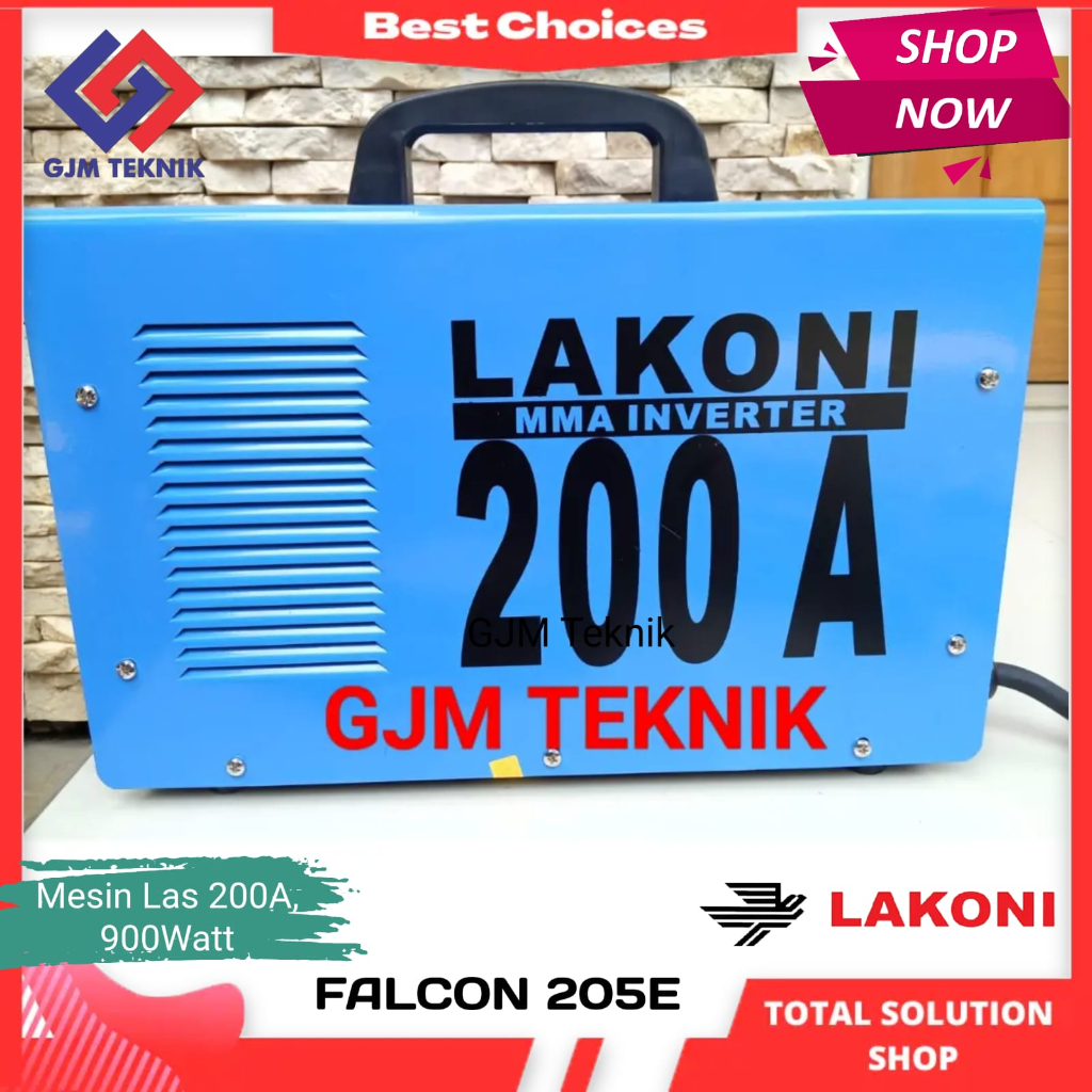 Jual Mesin las MMA 200A Lakoni Falcon 205e - Mesin las busur MMA 200A - Murah | Shopee Indonesia