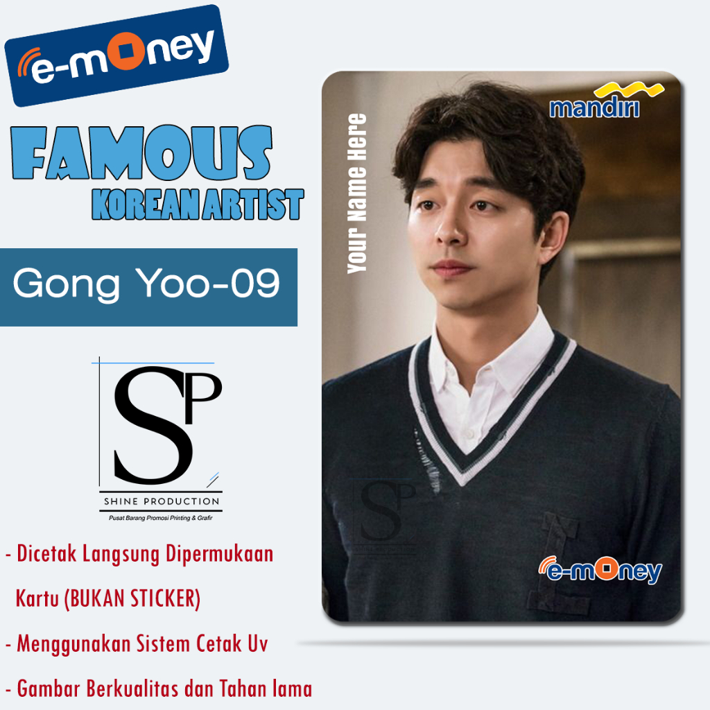 Jual Emoney Flazz Gambar Gong Yoo Artist Korea Saldo 0 | Shopee Indonesia
