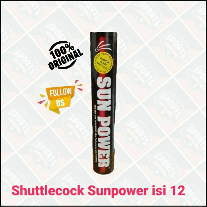 Jual Shuttlecock / Bola Raket SUNPOWER / Sun Power isi 12 ORIGINAL ...