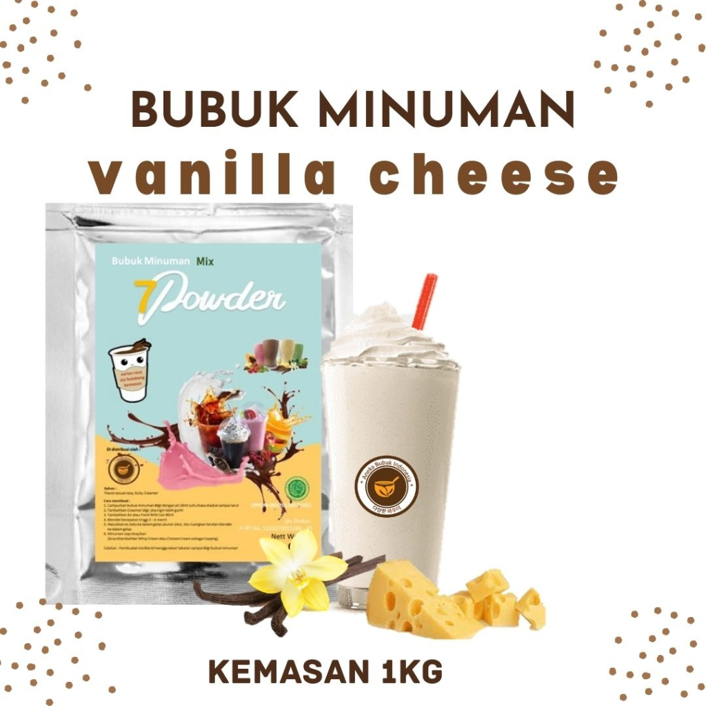 Jual BUBUK MINUMAN VANILLA CHEESE MIX 1KG - SERBUK MINUMAN ES BOBA RASA ...