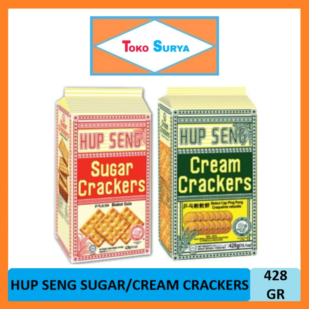 Jual Biskuit Hup Seng Crackers Asin/Manis 428gr | Shopee Indonesia