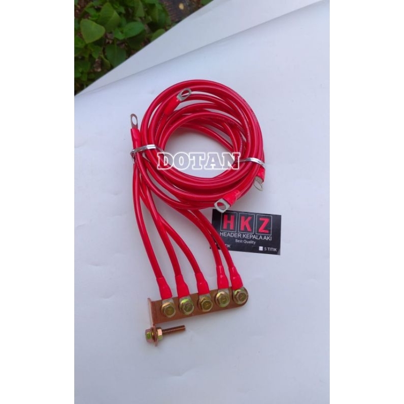 Jual KABEL GROUNDING MOBIL 5 TITIK 7 KABEL 8AWG WIRE KIT GROUND KABEL ...