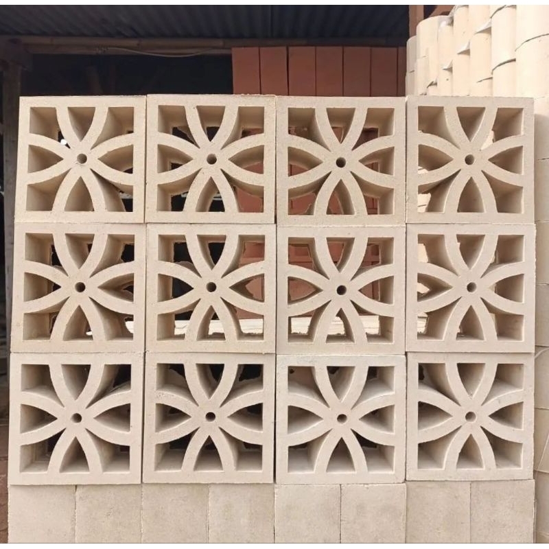 Jual Roster Beton Minimalis Motif Kembang Bulat Tengah SINAR ROSTER ASD ...