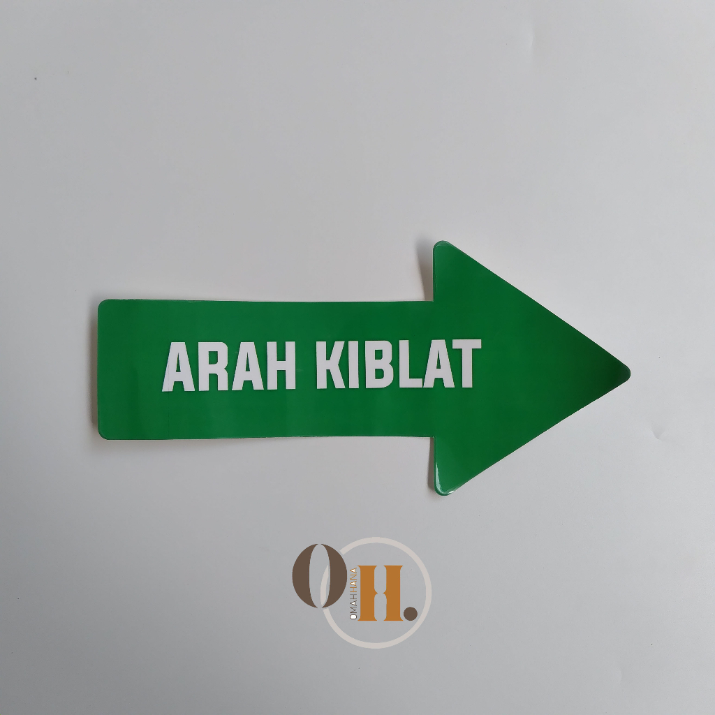 Jual Stiker Arah Kiblat - Stiker Vinyl Penunjuk Arah Kiblat | Shopee ...