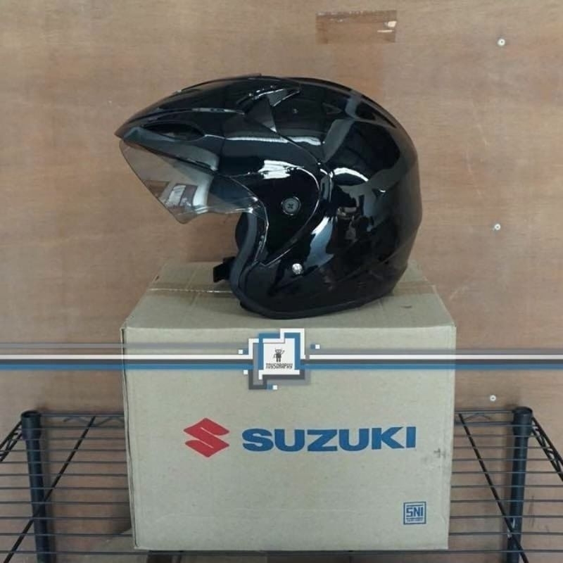 Jual HELM SUZUKI ORIGINAL SNI | HELM HALF FACE ORI STANDAR PABRIK ...