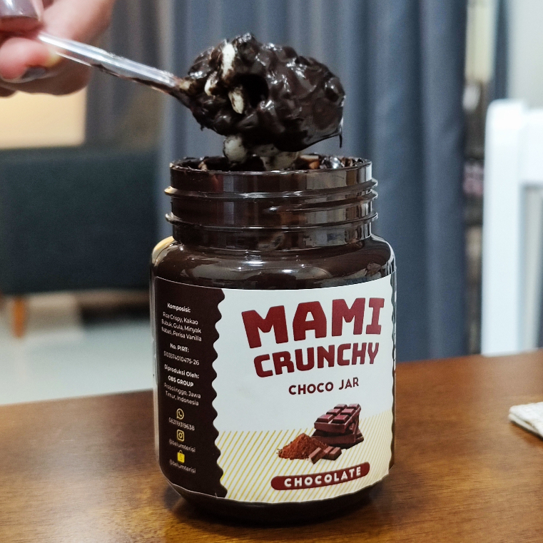 Jual Choco Jar Coklat Cripsy Mami Crunchy Coklat leleh dalam jar Asli ...