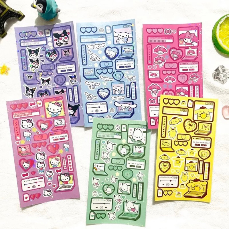 Jual [BISA COD] stiker sanrio lucu kuromi steve sparkling cinnamoroll ...