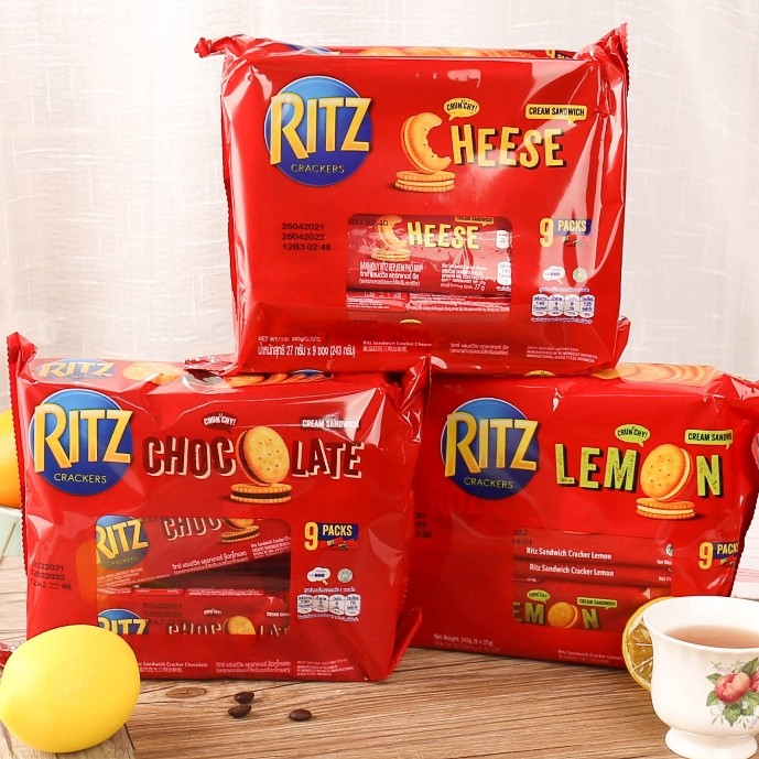 Jual Ritz Cream Sandwich Lemon / Cheese isi 9 Packs | Shopee Indonesia