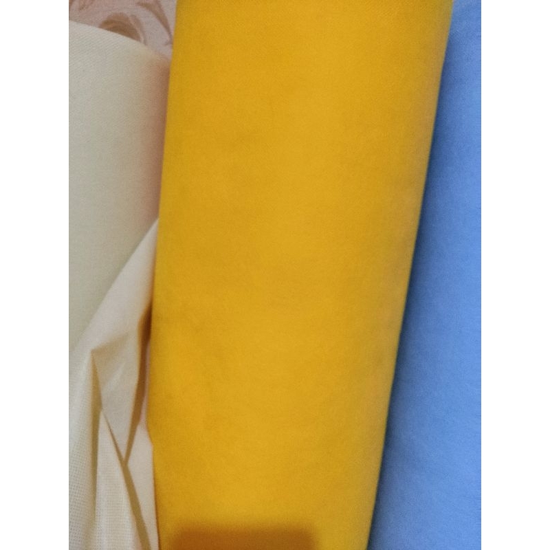 Jual Kain Spunbond meteran 55 gsm warna Kuning, untuk bucket bunga dll ...