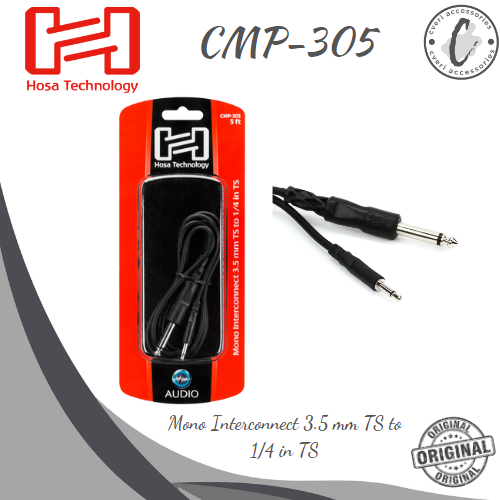 Jual Hosa Technology CMP-305 Mono 3.5 mm TS to 1/4" TS 5ft Original CMP305 | Shopee Indonesia