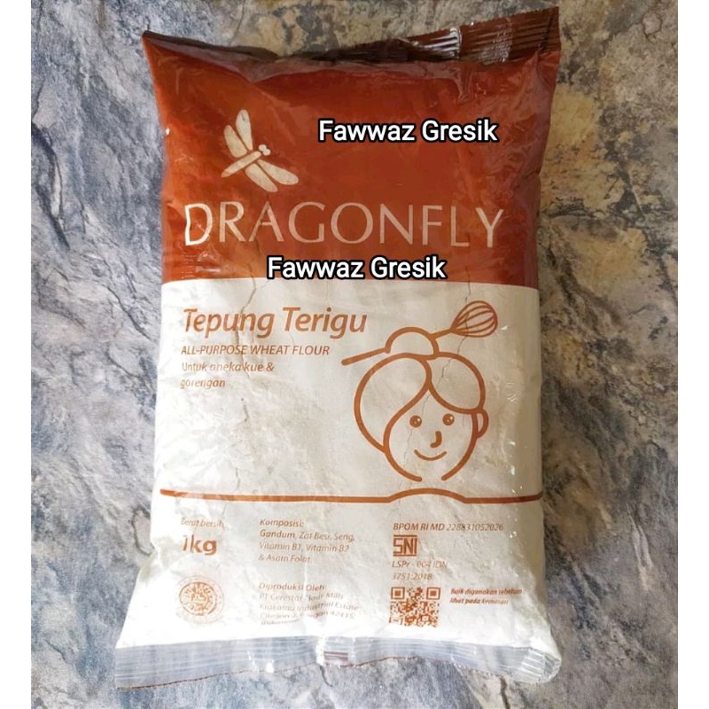 Jual Tepung Terigu DragonFly 1Kg / Terigu Dragon fly 1 Kg MURAH ...