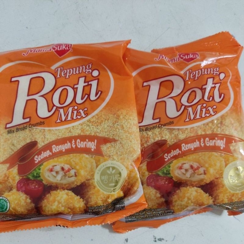 Jual tepung roti bread crumbs putih / remah roti tepung panir mix 100 ...