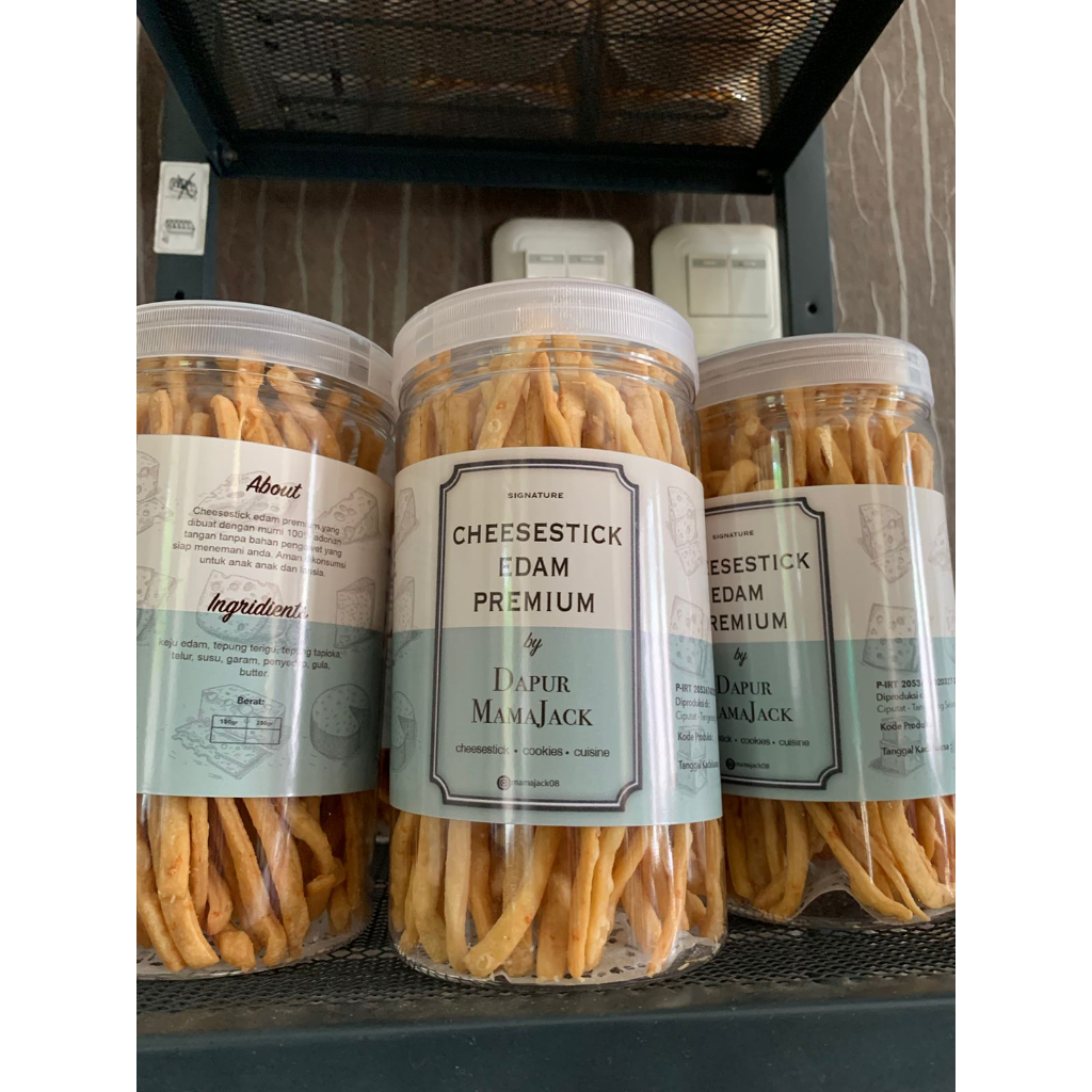 Jual Cheese Stick Renyah Premium Keju Edam toples 1000ML Berat 215gram ...