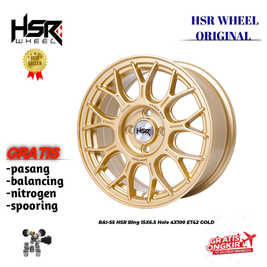 Jual Velg mobil brio,yaris,agya,ayla,jazz,swift,ignis,estilo,city z,miragge,lance HSR Rai S5 ...