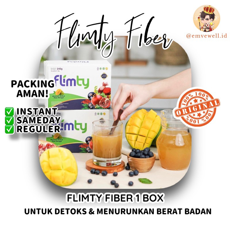 Jual Flimty Fiber - 1 Box (isi 16 sachet) Antioksidan | Shopee Indonesia