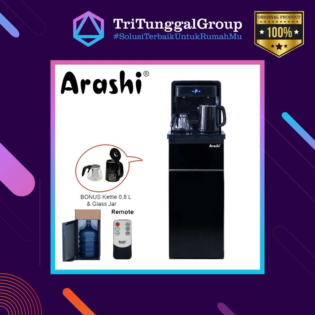 Jual (BAYAR DI TEMPAT) ARASHI DISPENSER GALON BAWAH MULTIFUNGSI 4 IN 1 AMD 02BC FREE KETTLE ...