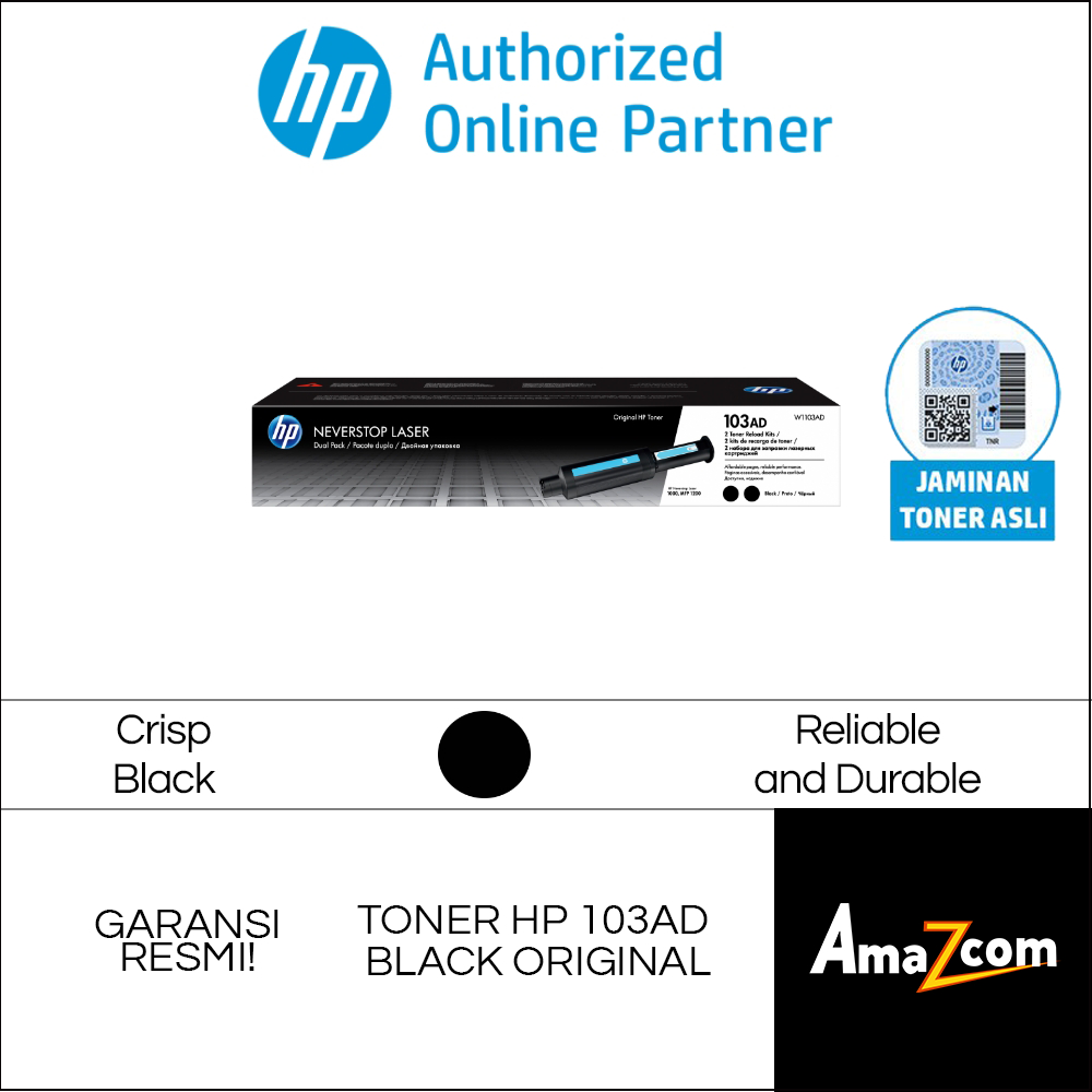 Jual HP Toner Reload Kit 103AD /W1103AD Black Original for Printer HP ...