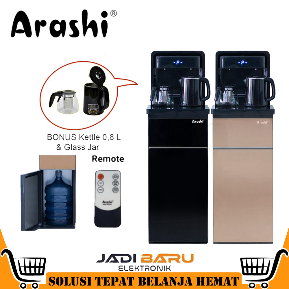 Jual (READY COD) ARASHI DISPENSER GALON BAWAH MULTIFUNGSI 4 IN 1 AMD 02BC FREE KETTLE + JAR ...