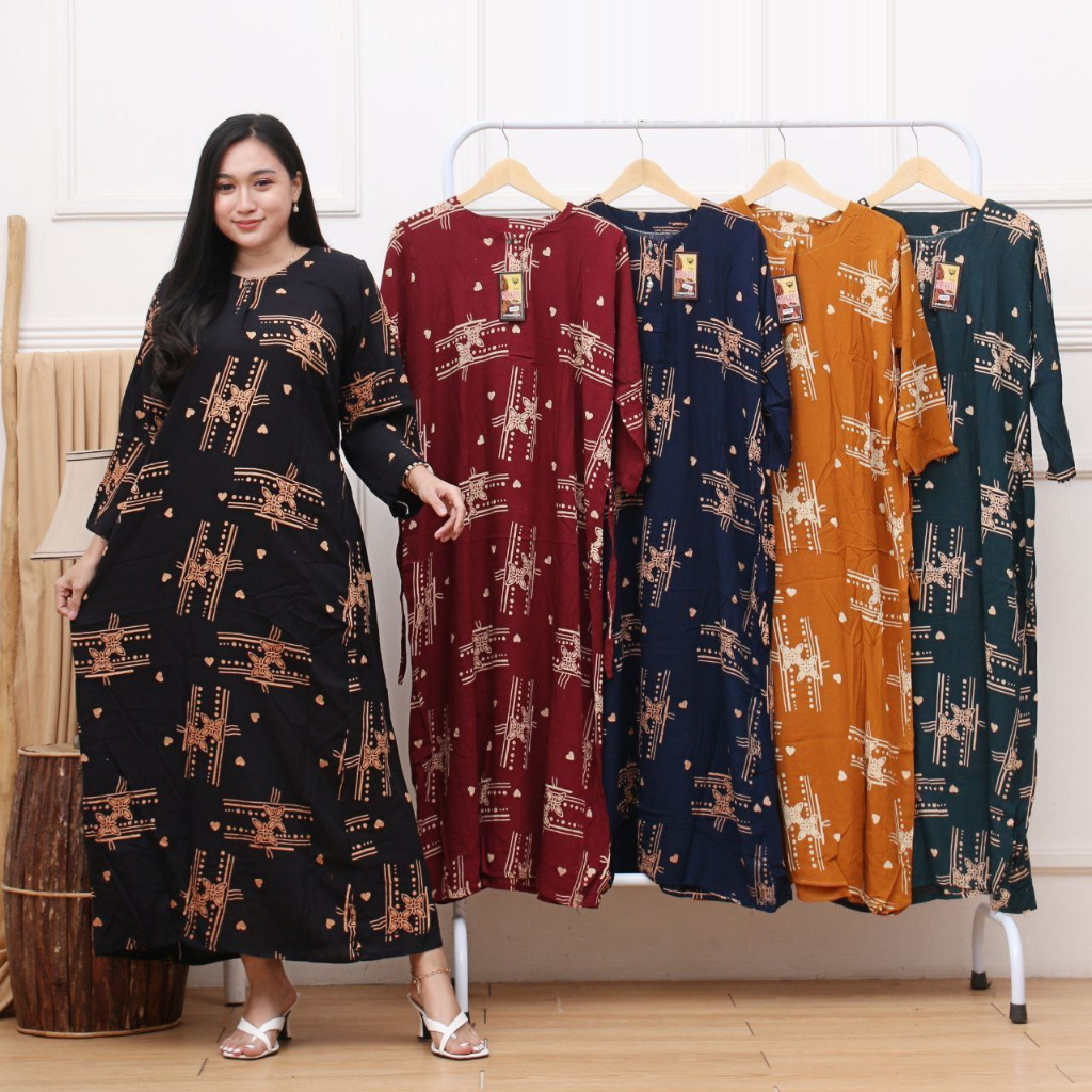 Jual Daster Wanita Lengan Panjang Busui Rayon Murah Kekinian | Shopee ...
