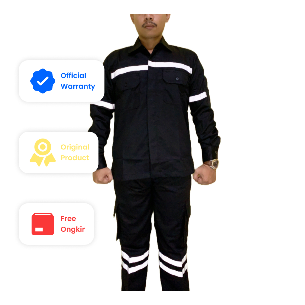 Jual Seragam Safety Baju Kemeja Lengan Panjang Stelan Wearpack Werpak ...