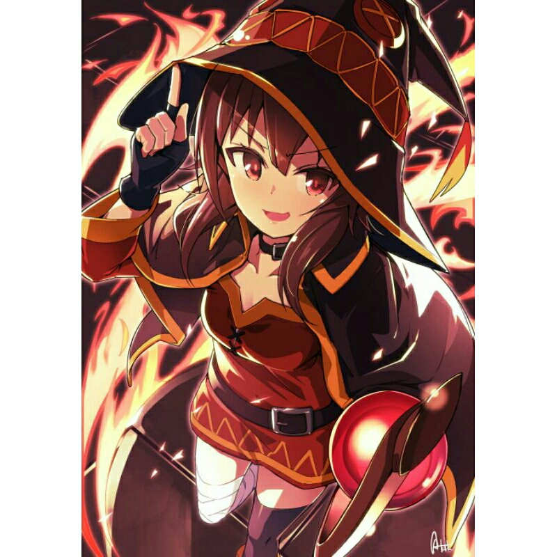 Jual Poster Anime Konosuba Megumin A4 / A3 | Shopee Indonesia