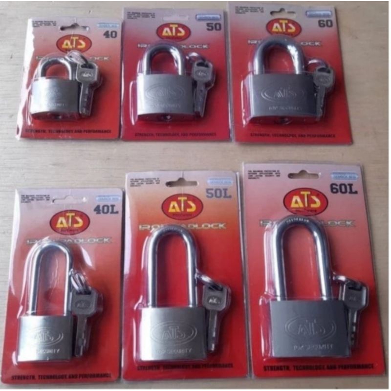 Jual Gembok Pintu Pagar Kecil Sedang Besar Merk ATS 30mm 40mm 50mm 60mm ...