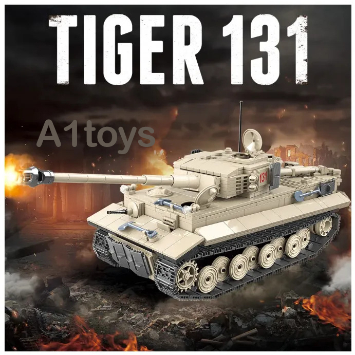 Jual Bricks Tiger tank mainan tank miniatur tank block Tiger tank ...