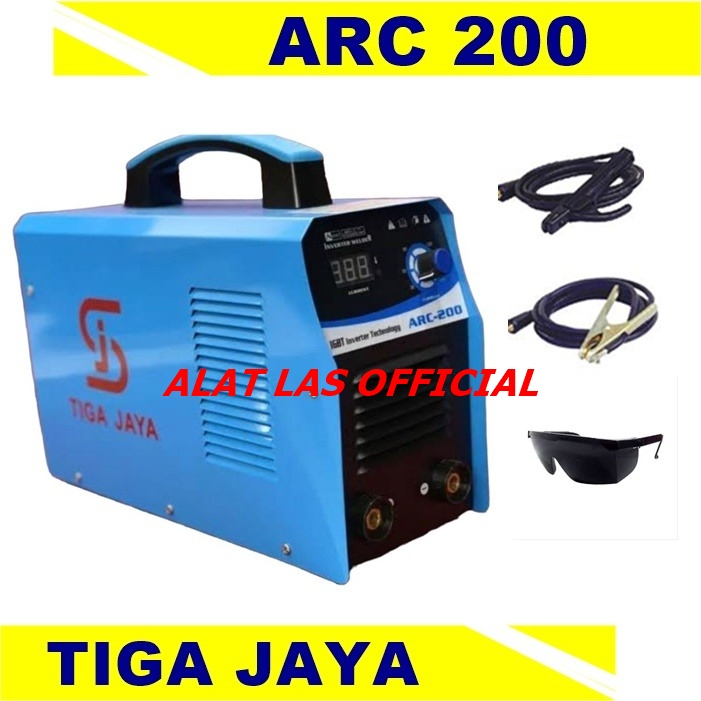 Jual Mesin Las Tiga Jaya ARC 200 Trafo Las Listrik Inverter Sanjia MMA 200A | Shopee Indonesia