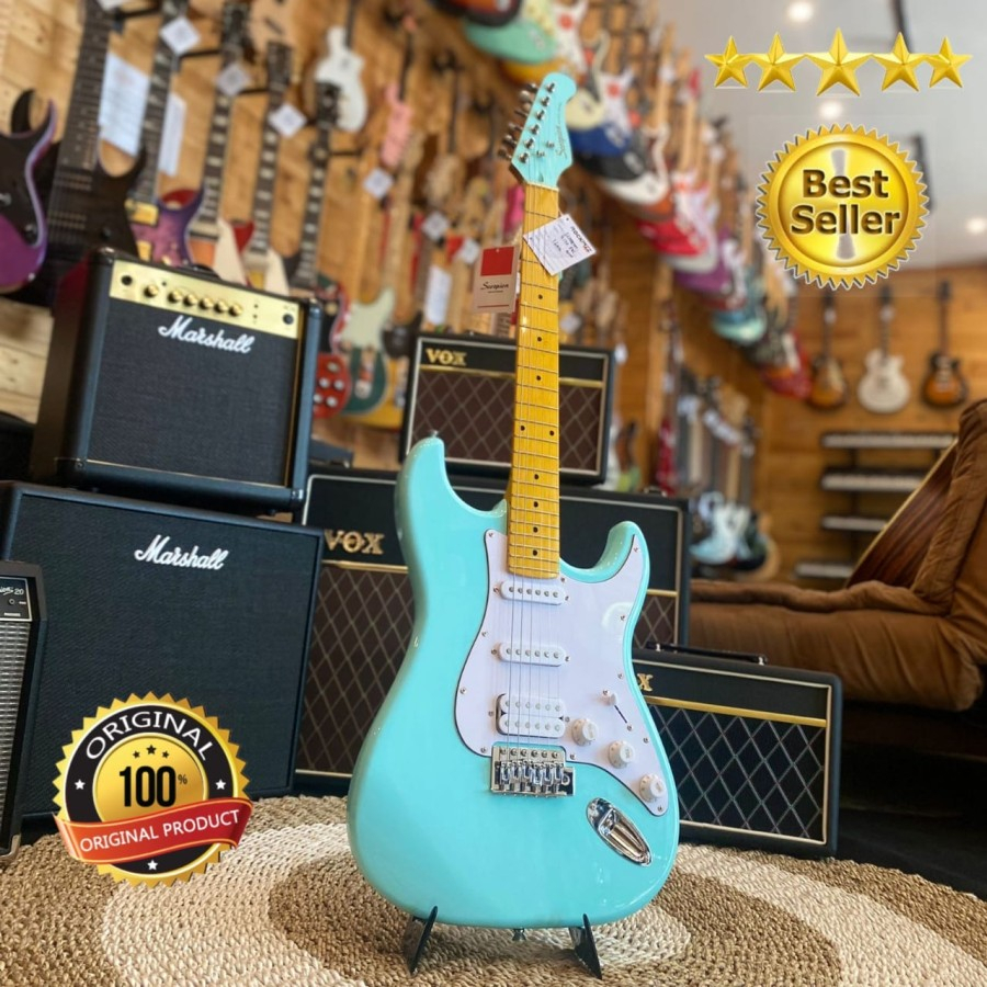 Jual SCORPION SS120 SS-120 SS 120 HSS, ELECTRIC GUITAR DAPHNE BLUE ...