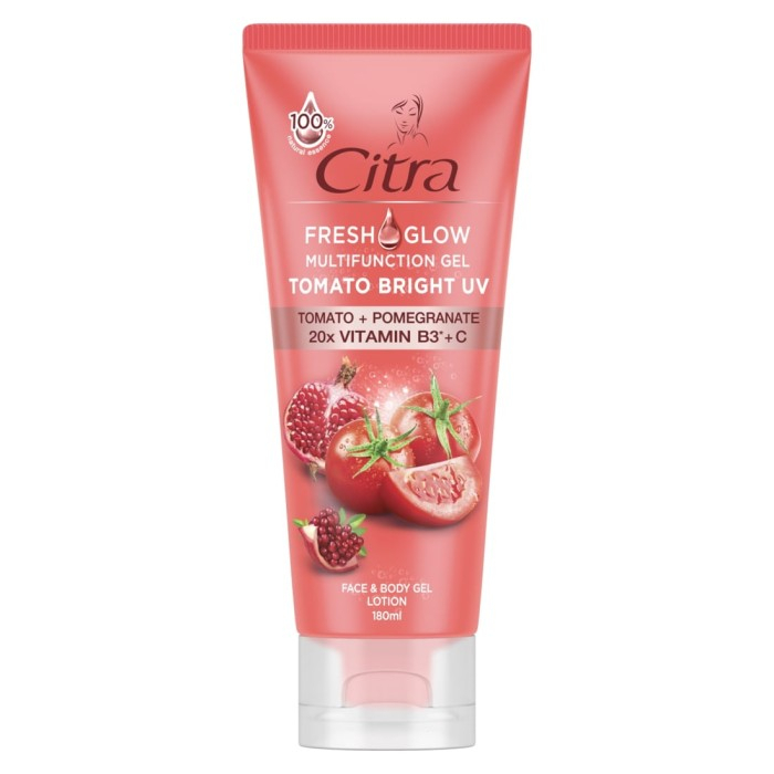 Jual Citra Fresh Glow Multifunction Gel Tomato Bright UV 180Ml | Shopee ...