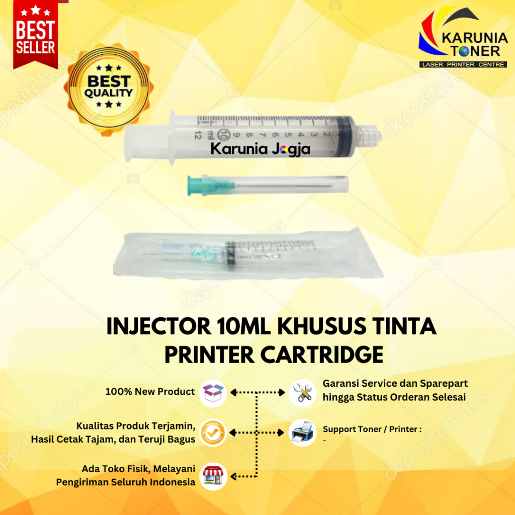 Jual Injeksi Cartridge Khusus Tinta Printer Tabung Infus kemasan 5ml ...