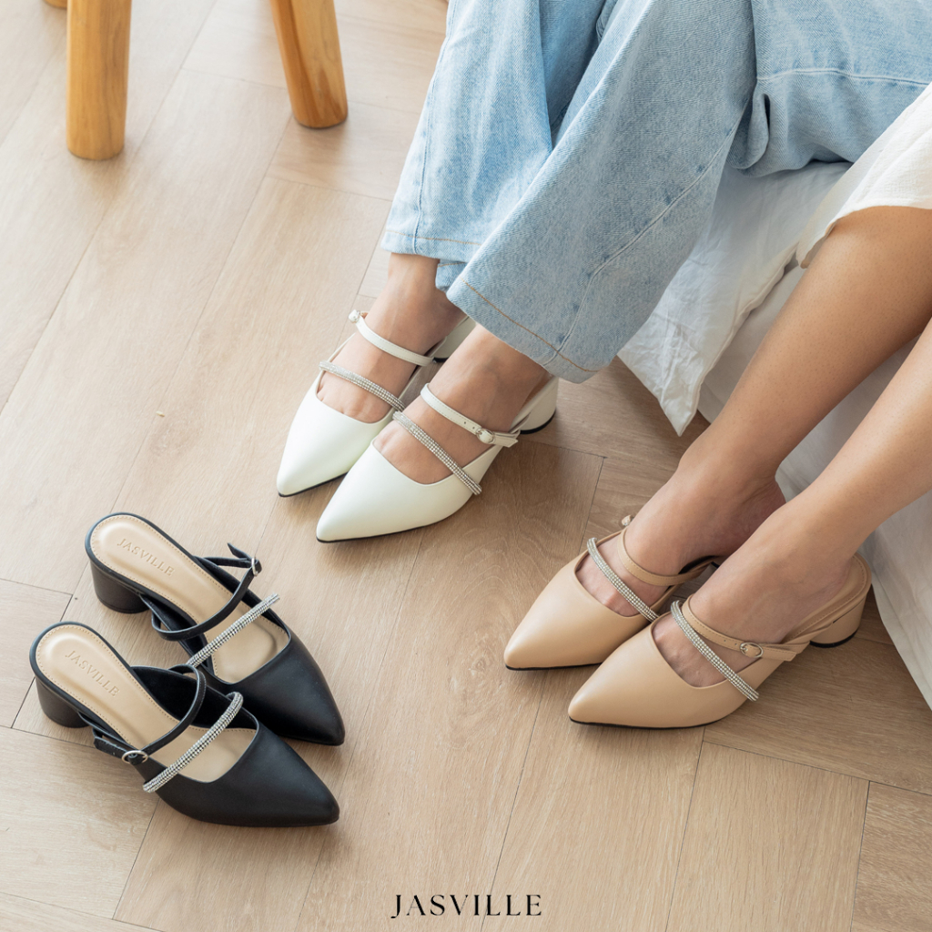 Jual JASVILLE Frances - 5cm Block Heels | Shopee Indonesia